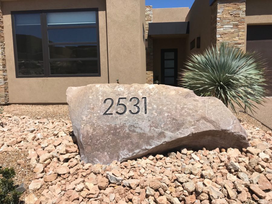 Address Rocks - Kenworthy Monuments Address Rocks in St. George